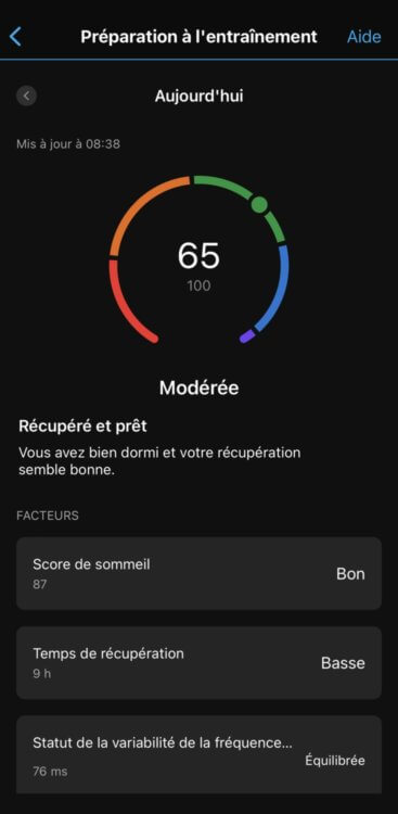Tout savoir sur le score de préparation à l'entrainement de Garmin ...