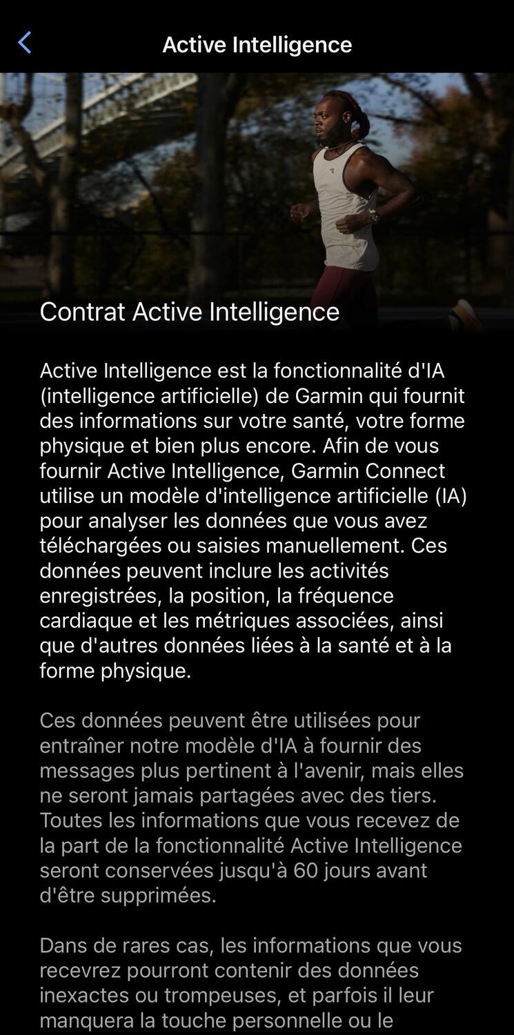 Tout savoir sur l'IA Active Intelligence de Garmin Connect Plus ...